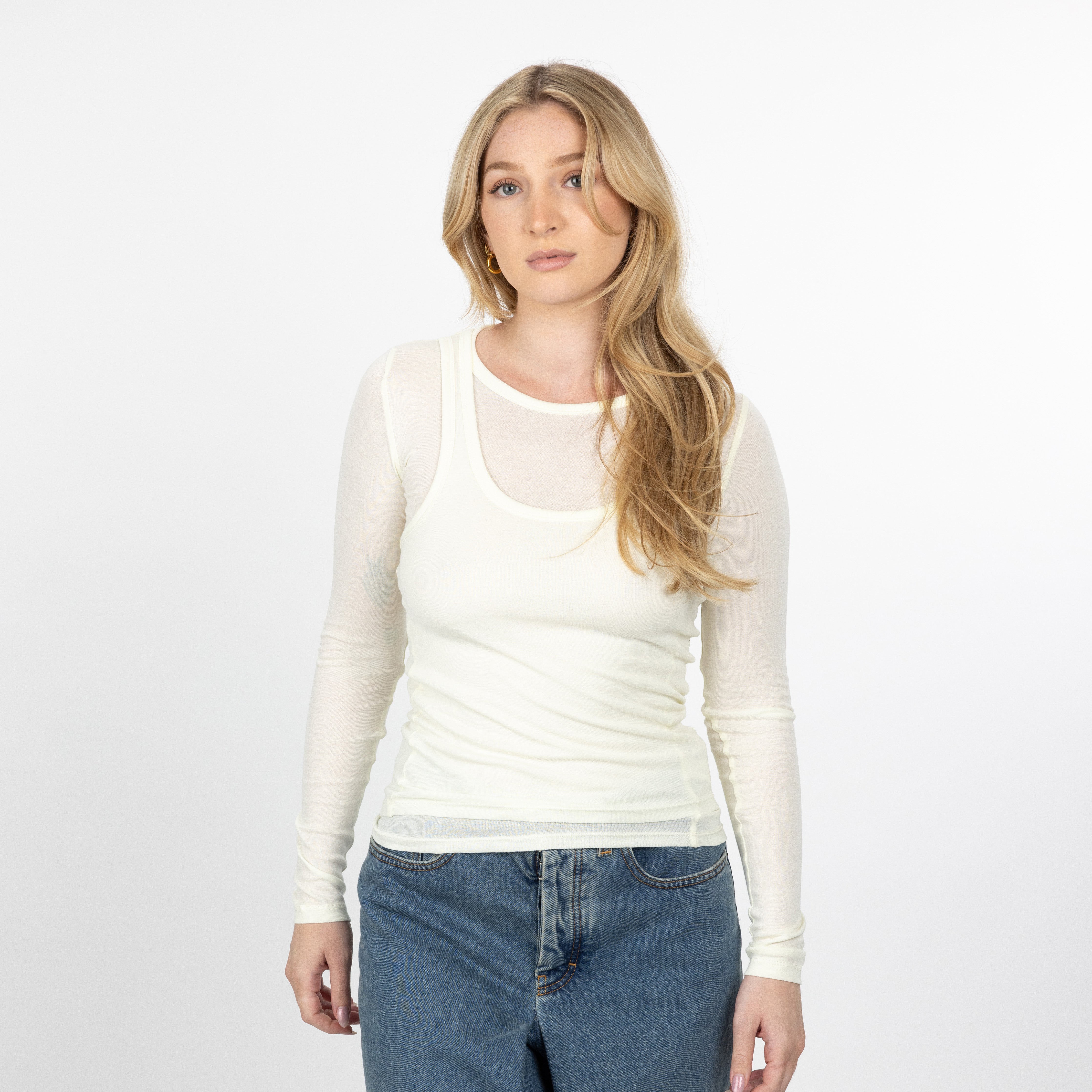Double Layer Tank / Long Sleeve - Icicle – Ravelheart