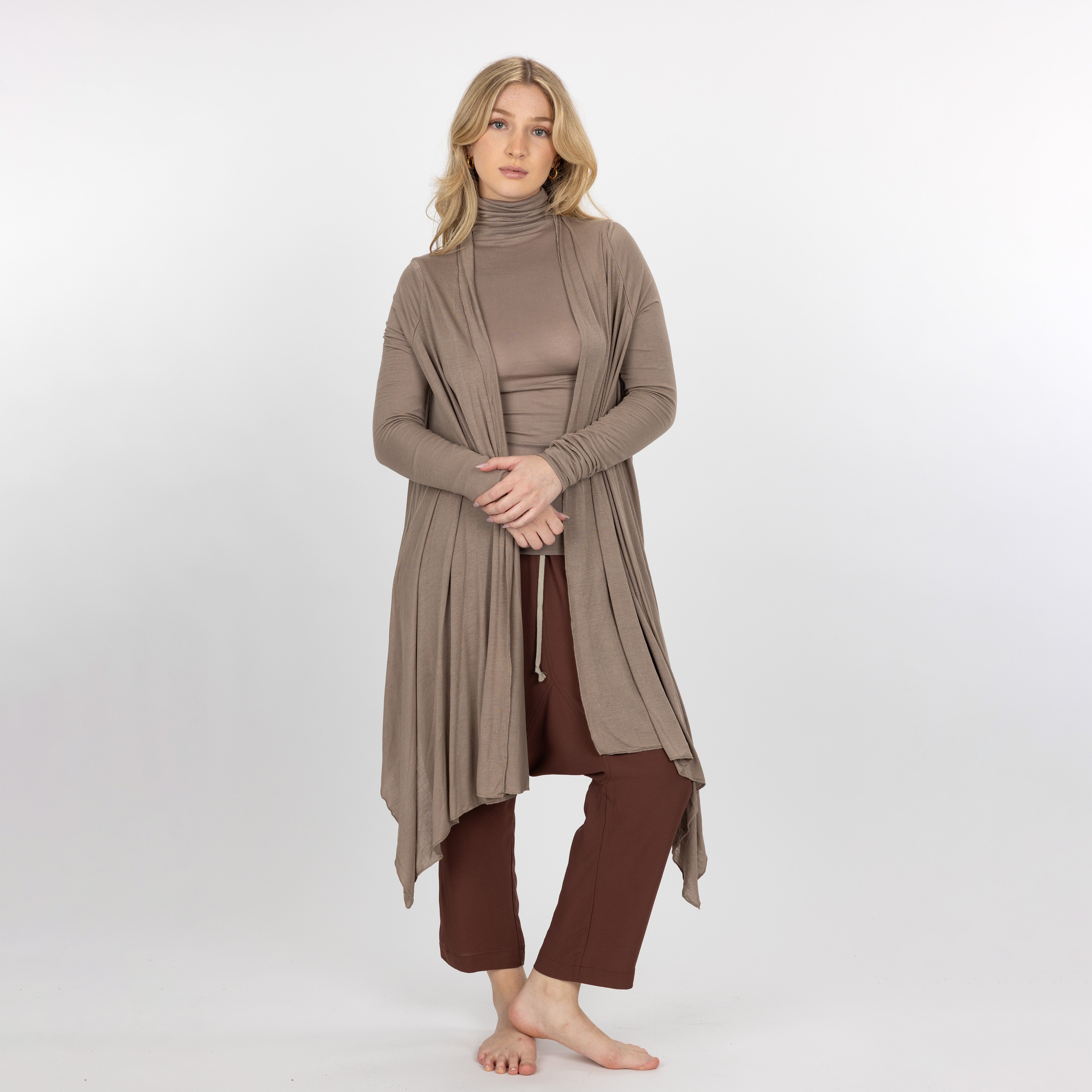 Womens Long Sleeve Cardigan Wrap - Fungi – Ravelheart
